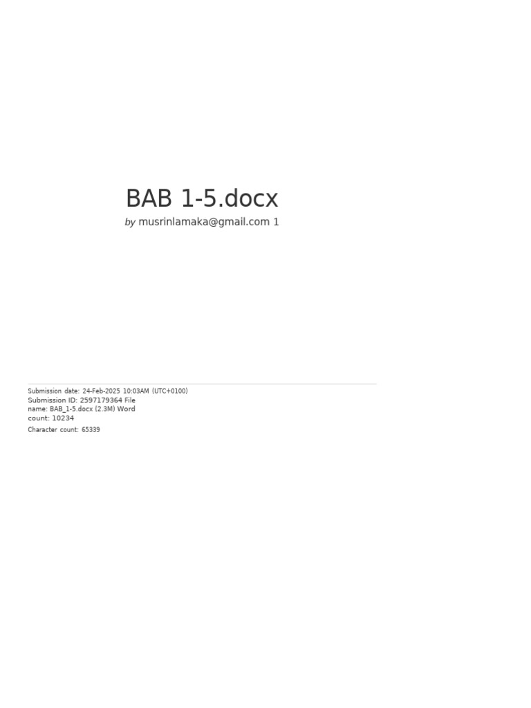 BAB 1-5.docx | PDF