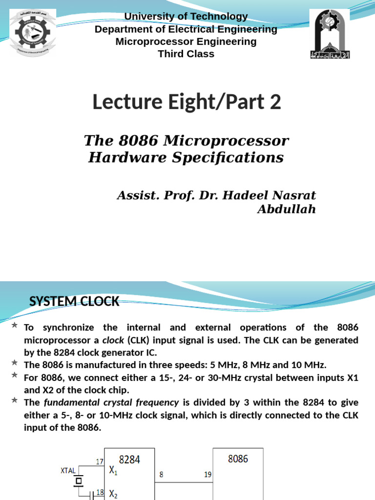 Lecture 10-Third Microprocessor C | PDF | Central Processing Unit | Digital Technology