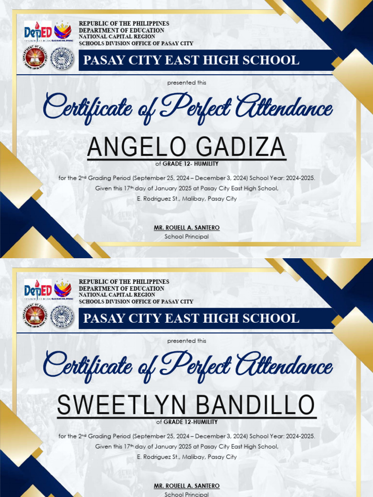 Oxygen 2ND Sem - Perfect Attendance | PDF | Government Institutions | Governance