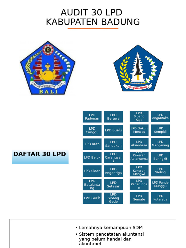 Materi Pak Kadis Audit 30 Lpd-1 | PDF