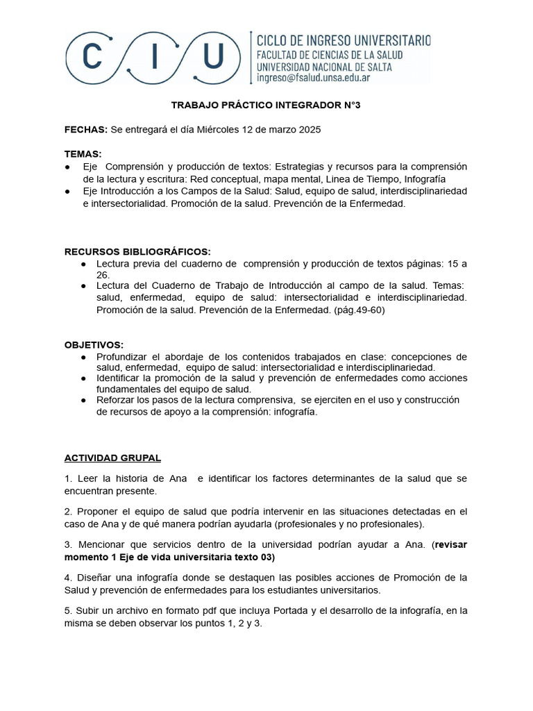 Trabajo Pràctico Integrador Nº 03.docx | PDF | Infografia