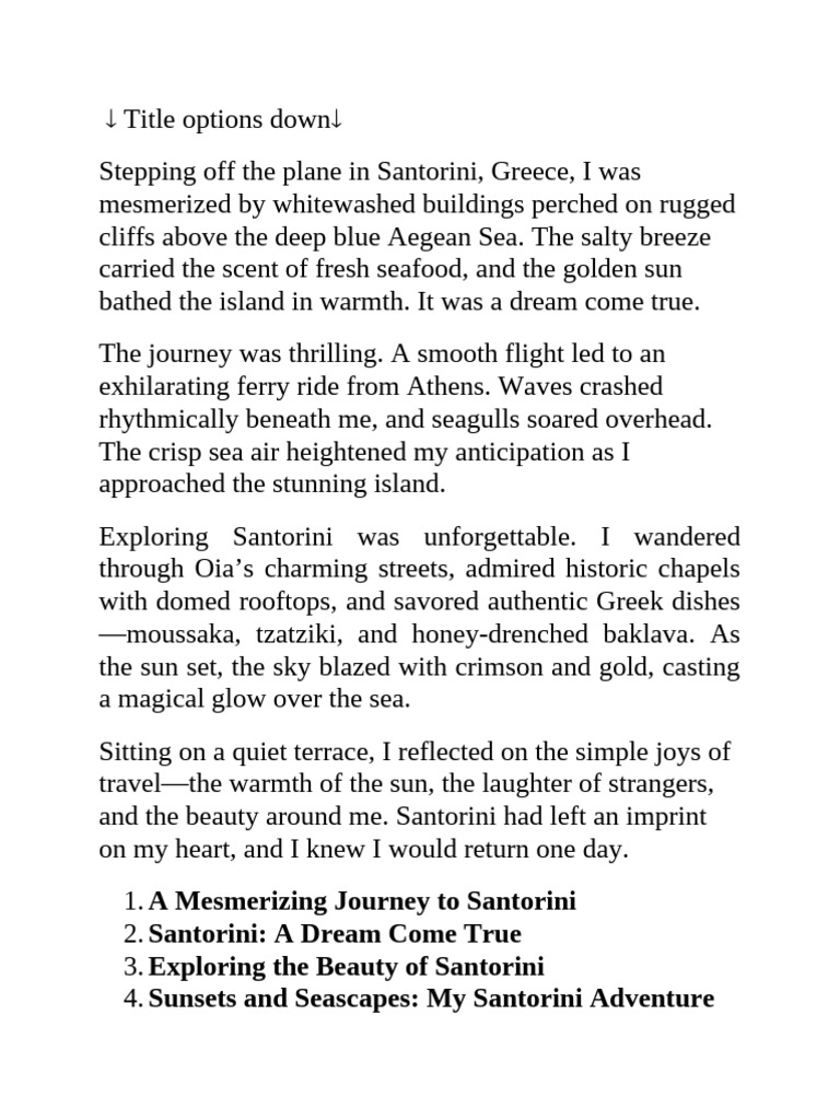 Travel Experience Batol 4-2 | PDF