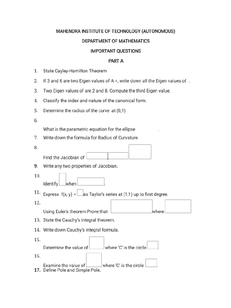 Important Questons | PDF