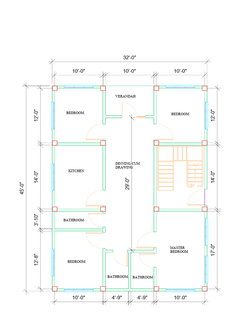 G+2 Residential Building Layout Plan | PDF