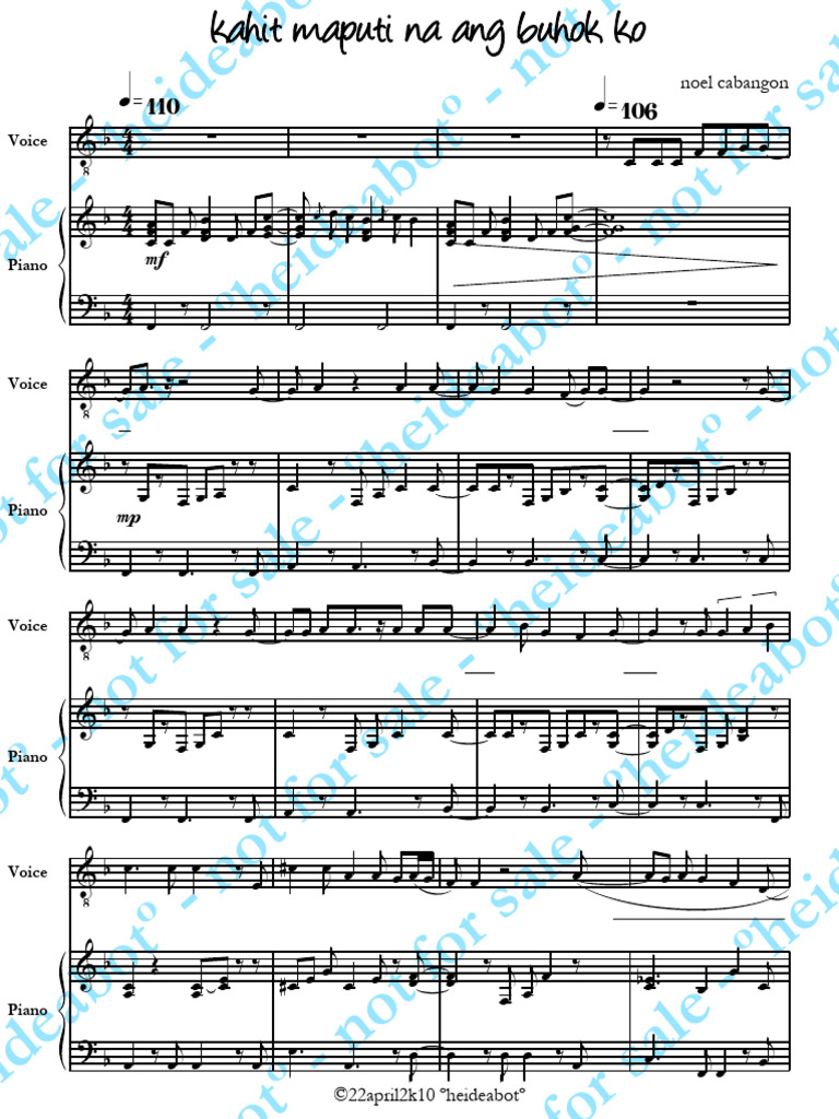 Kahit Maputi na ang Buhok ko | PDF