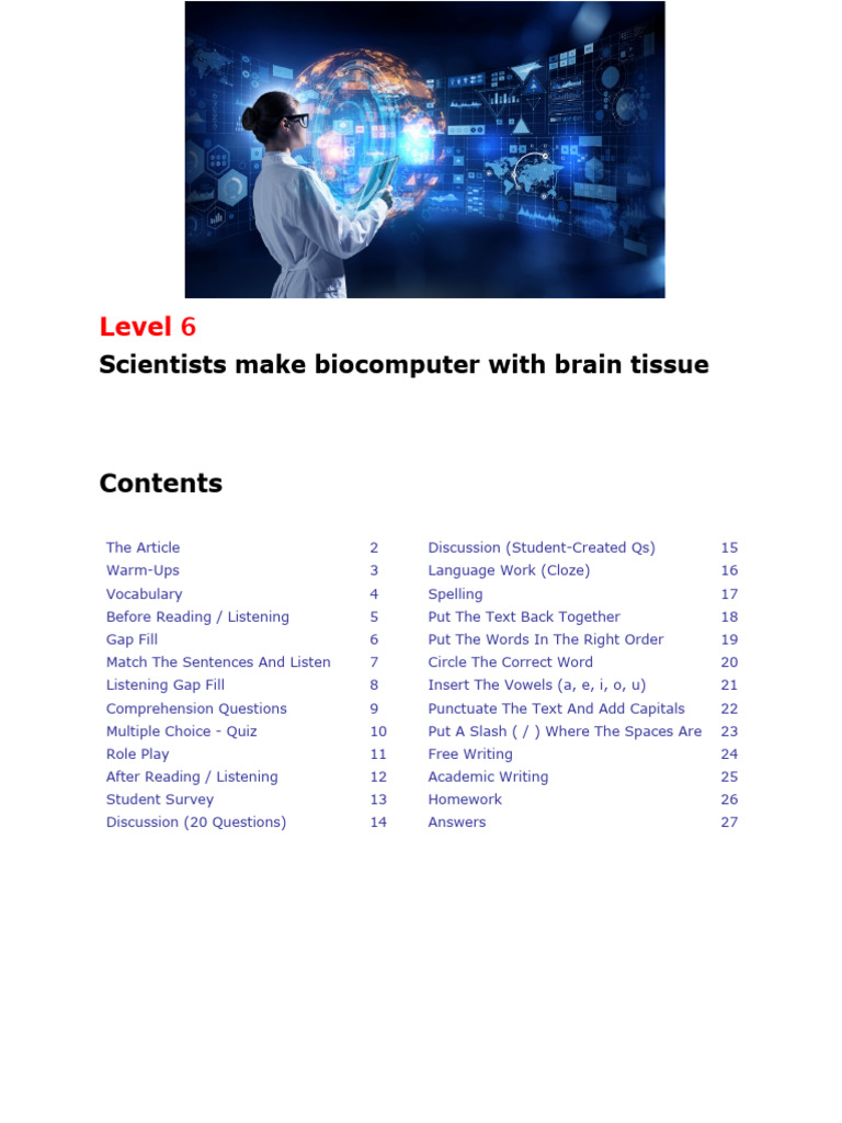 Brainoware biocomputer | PDF | Brain | Artificial Intelligence