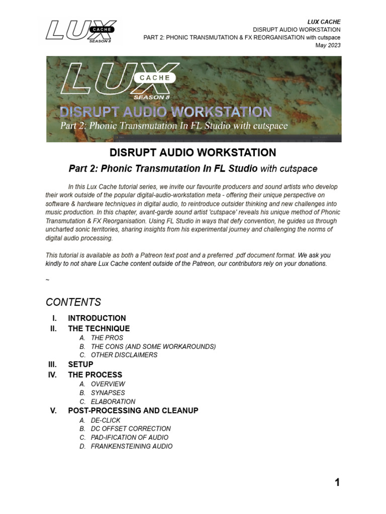 Phonic Transmutation in FL Studio | PDF | Audio Engineering | Sound Technology