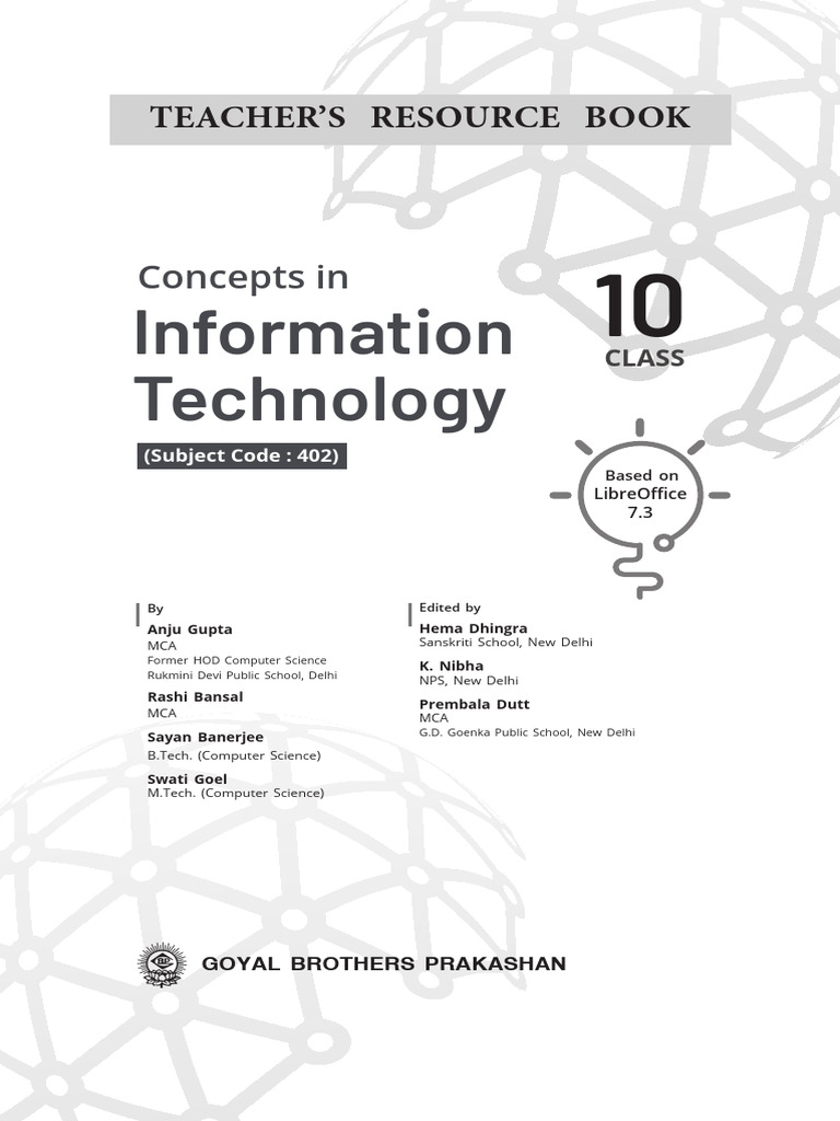 TRB Intormation Technology Class 10 (LibraOffice) | PDF | Communication | Nonverbal Communication