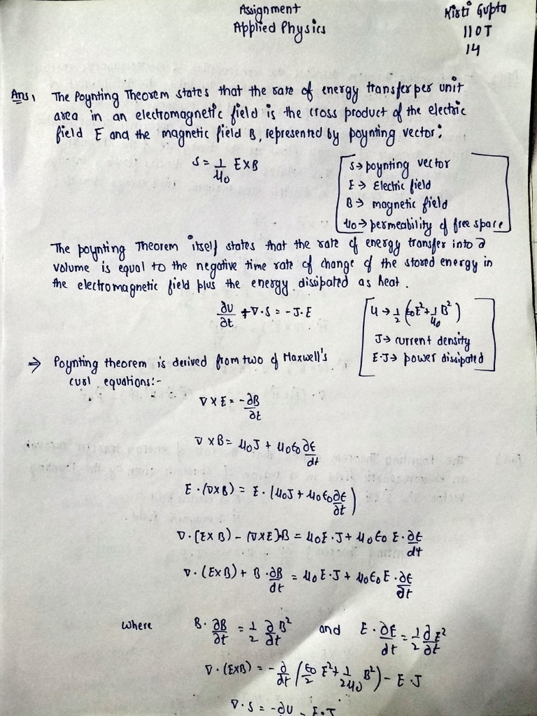 AP Assignment | PDF | Physical Quantities | Electricity