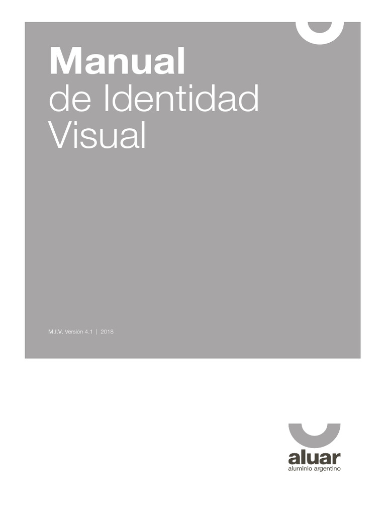 Aluar Manual de Identidad Visual v1118 | PDF | Color | Diseño gráfico