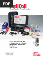 Helicoil Tapping Chart: H Is Equal To Insert Nominal Length +1 Pitch | PDF