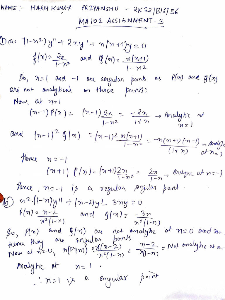 First Sem DTU Maths3 | PDF
