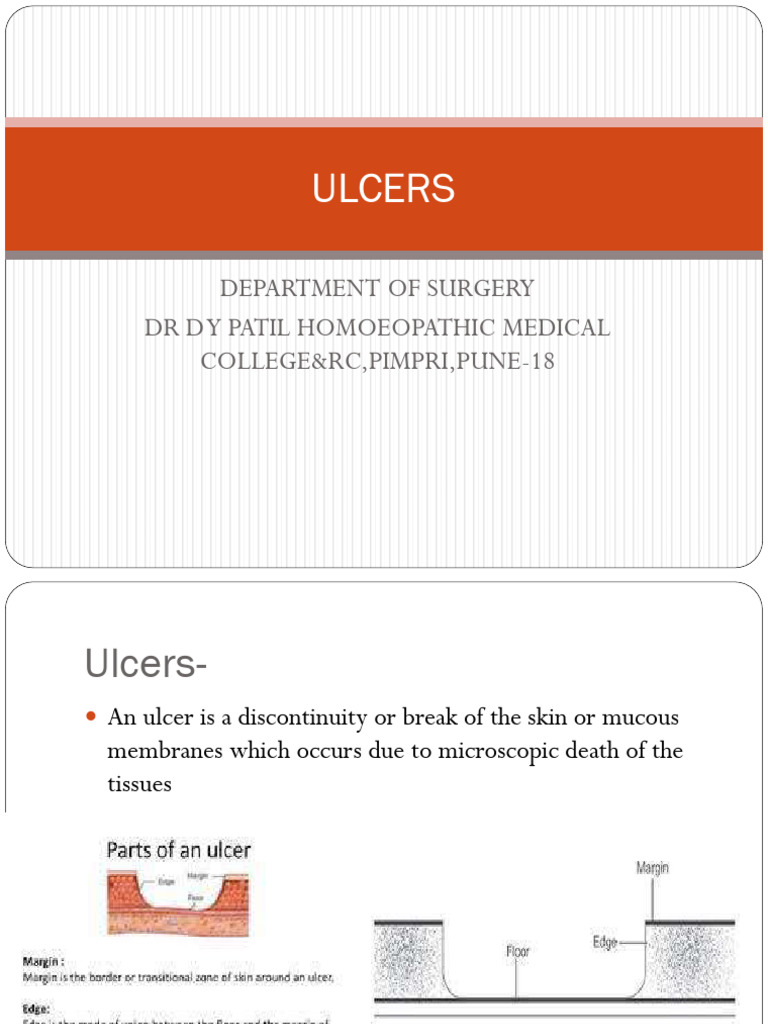 ulcers surgery | PDF | Leprosy | Peripheral Neuropathy