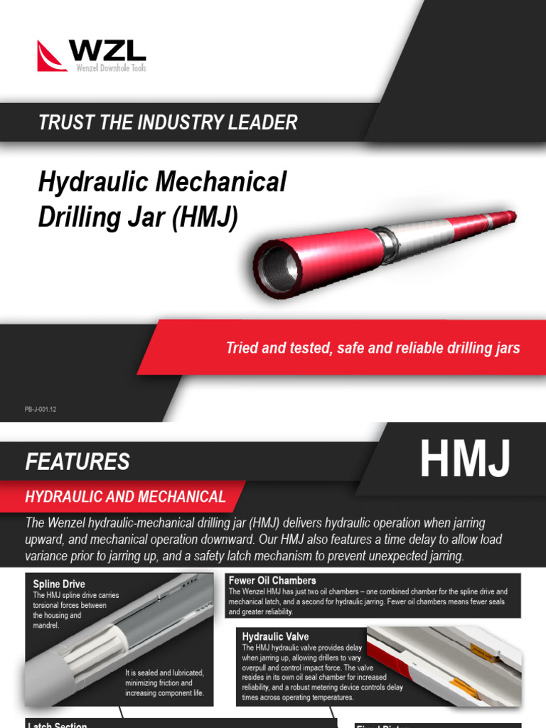 PB-J-001.12 - HMJ Hydraulic Mechanical Drilling Jar | PDF | Mechanical Engineering