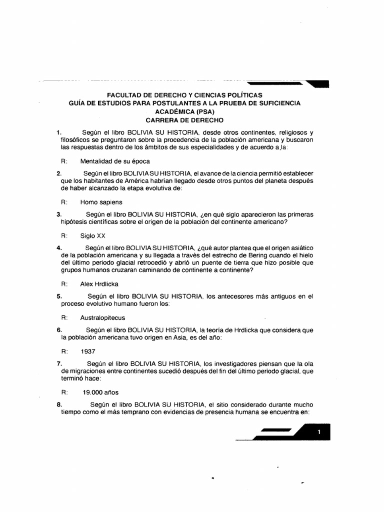 Examenes Pasados Historia | PDF