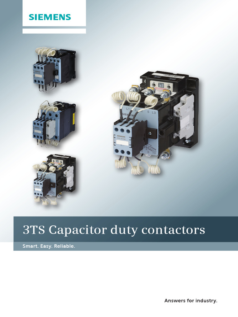 3ts Cap Duty Contactor | PDF | Capacitor | Electromagnetism