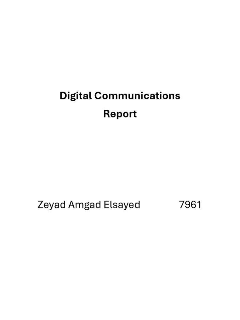 Digital Communications | PDF