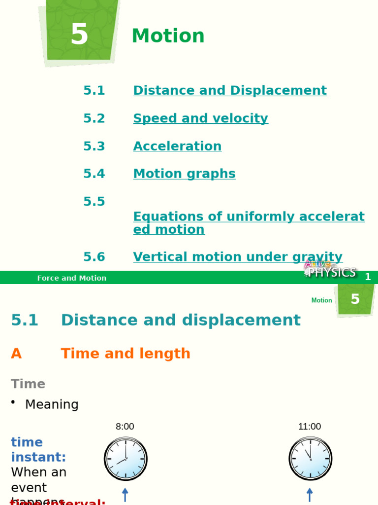 Ch. 05 Powerpoint | PDF | Speed | Acceleration