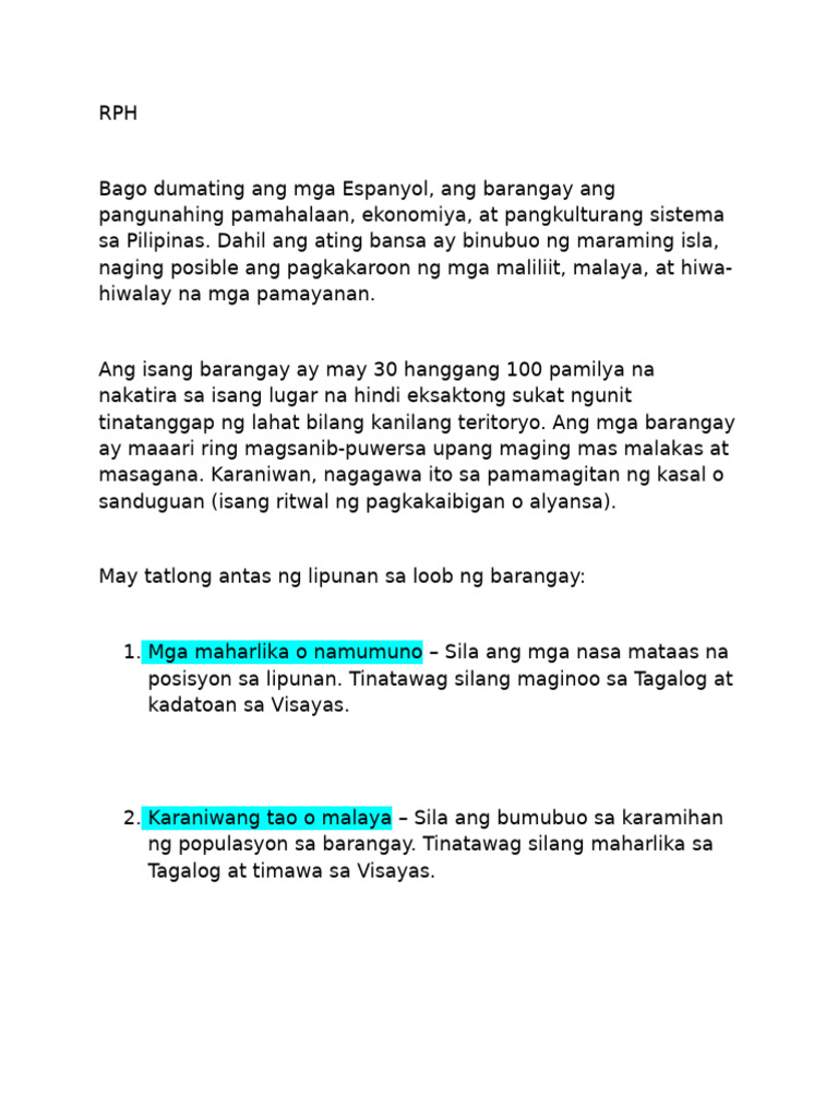 Document RPH | PDF