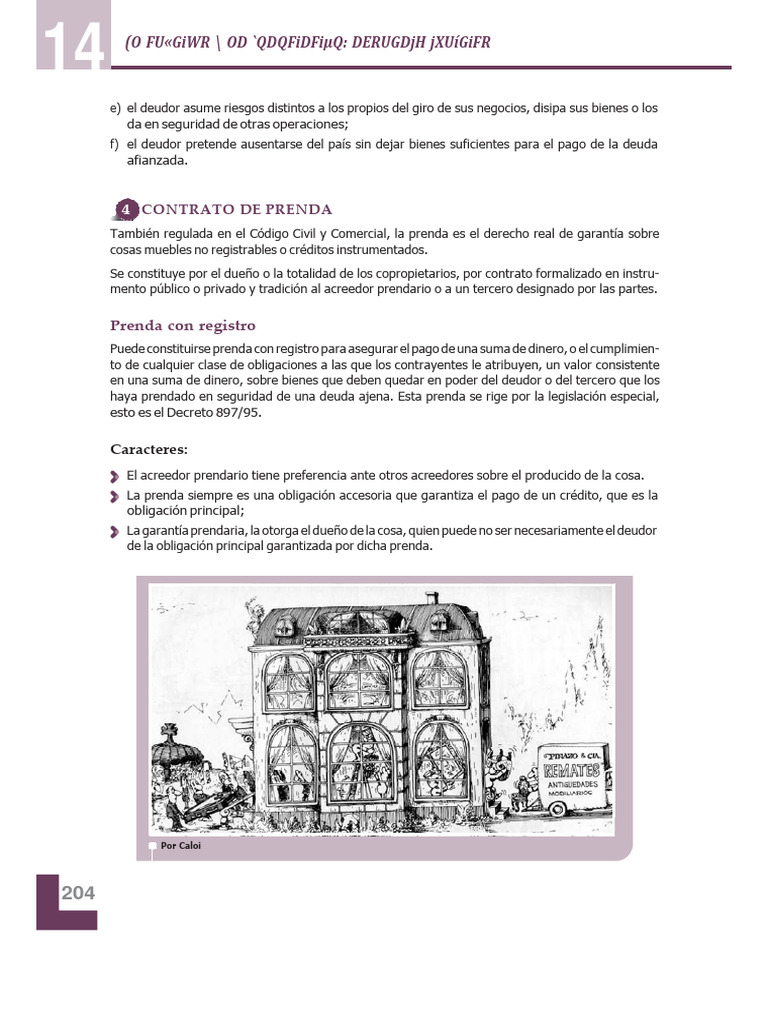 Derecho Real de Prenda: Conceptos Clave | PDF