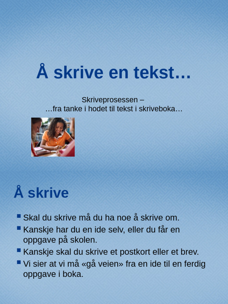 Skrive en Tekst | PDF