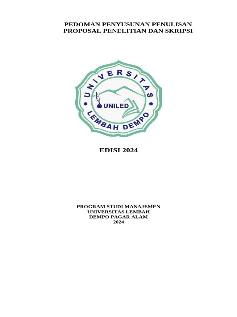 Pedoman Skripsi 2024 | PDF