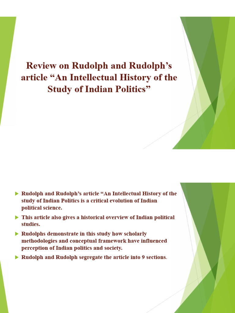 Evolution of Indian Political Science | PDF
