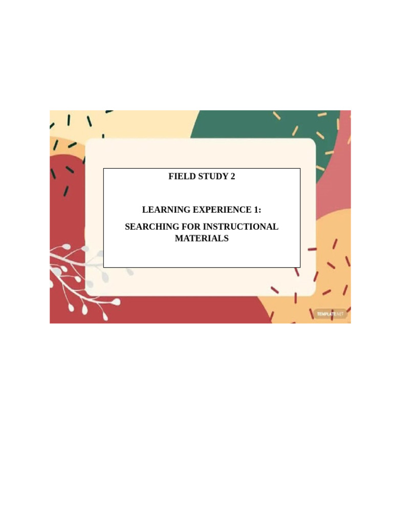 Field Study 2 Final Portfolio | PDF | Learning | Educational Assessment