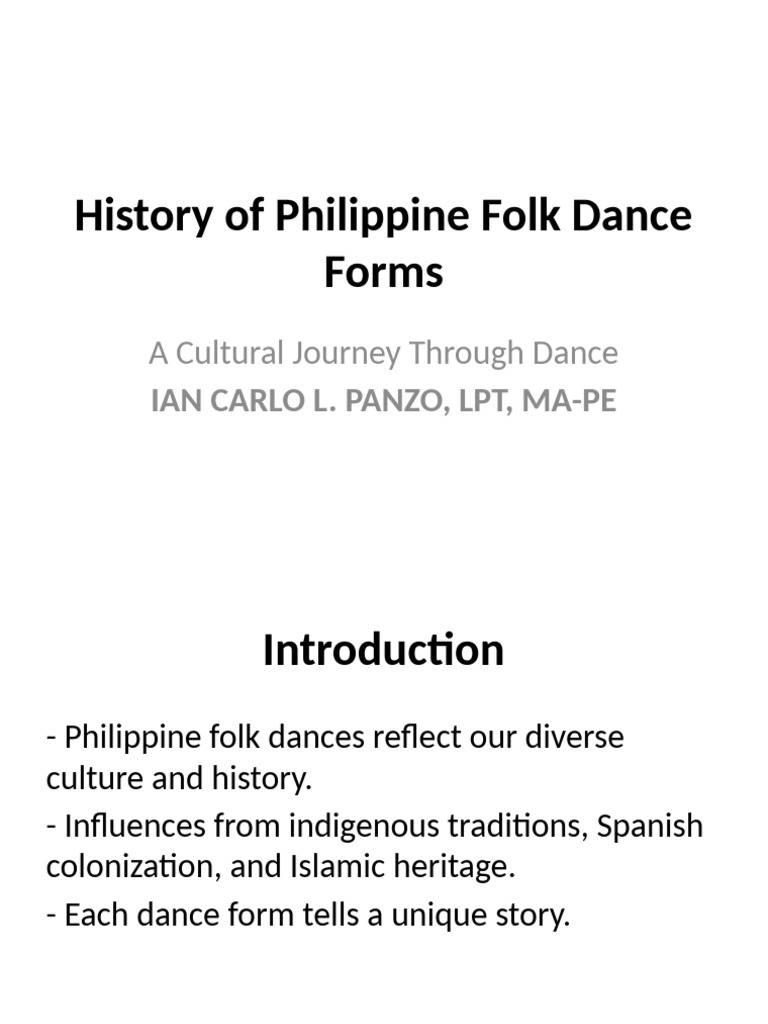 Philippine Folk Dance History | PDF