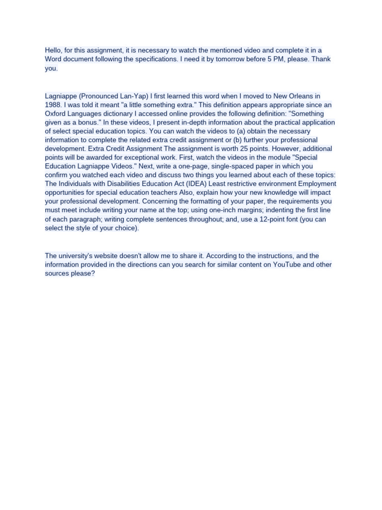 Additional Guidelines | PDF