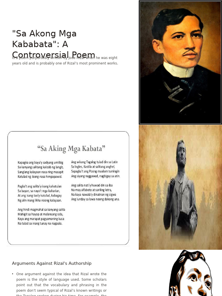 Sa Akong Mga Kababata A Controversial Poem Report | PDF