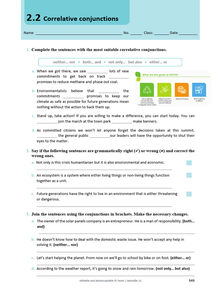 Correlative Conjunctions | PDF | Natural Environment | Earth Sciences