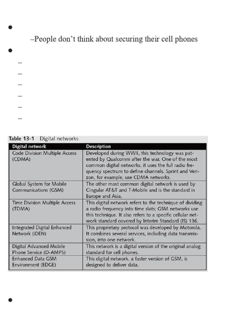 Module 4.1 Mobile and Network Forensics | PDF | Telecommunications ...