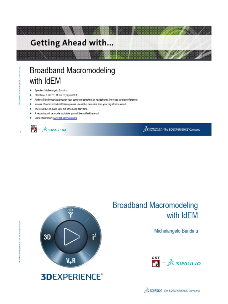 Broadband Macromodeling with IdEM | PDF | Electronics | Electrical ...