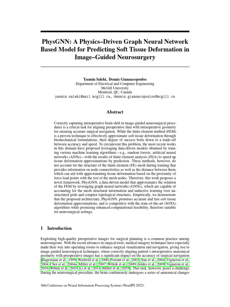 NeurIPS 2022 Physgnn a Physics Driven Graph Neural Network Based Model for Predicting Soft ...