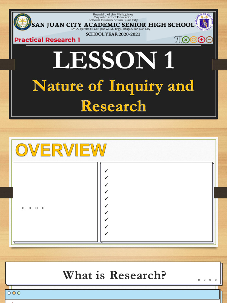 Understanding Research and Inquiry Basics | PDF | Inquiry | Knowledge