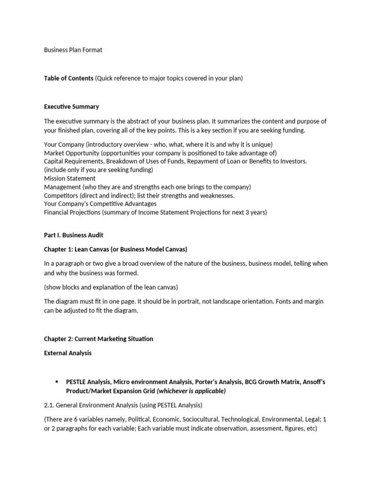 Feasib - Outline - Format Agreed by Dep Chairs (1) | PDF | Marketing | Product (Business)