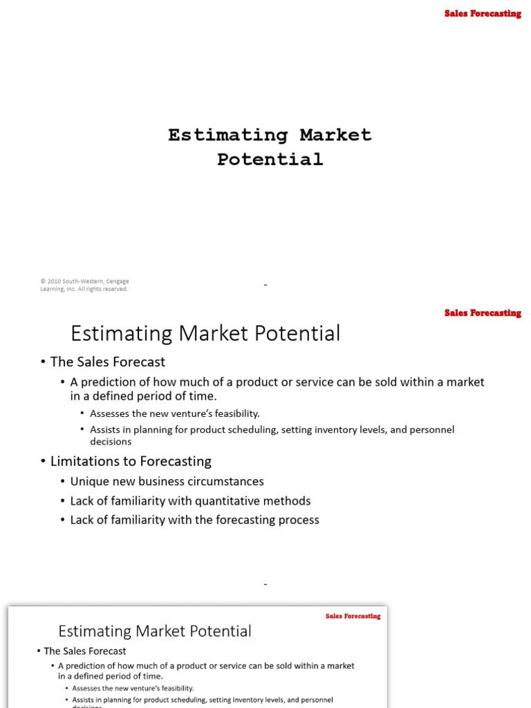 Chap4.2. Estimating Market Potential Sent to Student | PDF | Marketing | Demand