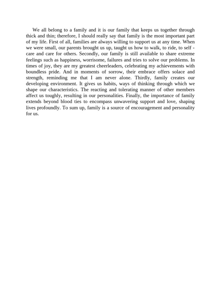The Vital Role of Family Support | PDF