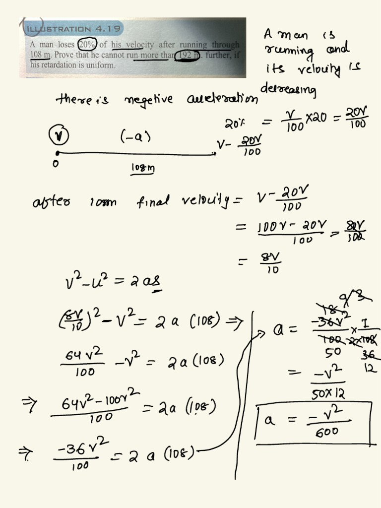 Motion in 1d Online Class Note | PDF