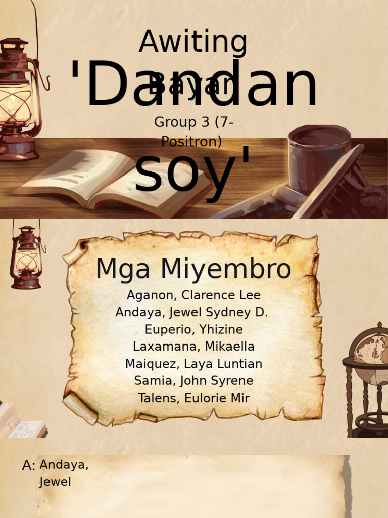 GRP 3 Awiting Bayan Presentation Filipino | PDF
