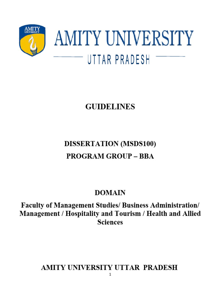NTCC Dissertation MSDS100 - BBA | PDF | Thesis | Methodology