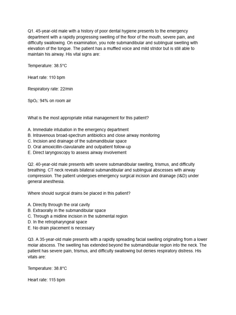 Infection Bcqs | PDF | Human Head And Neck | Diseases And Disorders