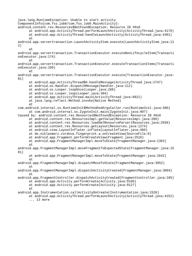 Resource Not Found Exception in Android | PDF | Computing | Software Development