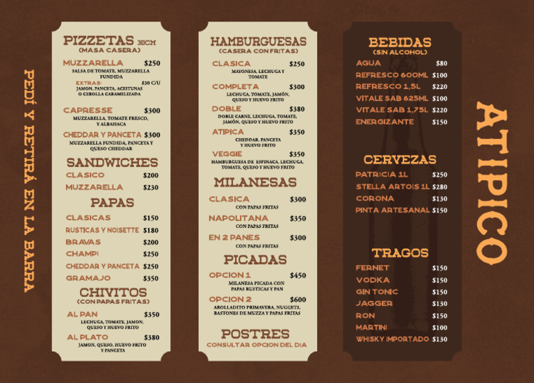 Menu Atipico | PDF