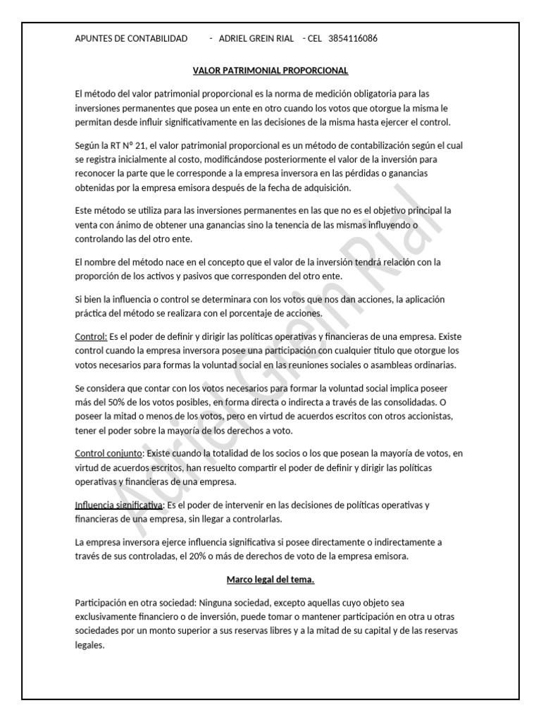 VPP Apuntes | PDF | Contabilidad | Compartir (Finanzas)