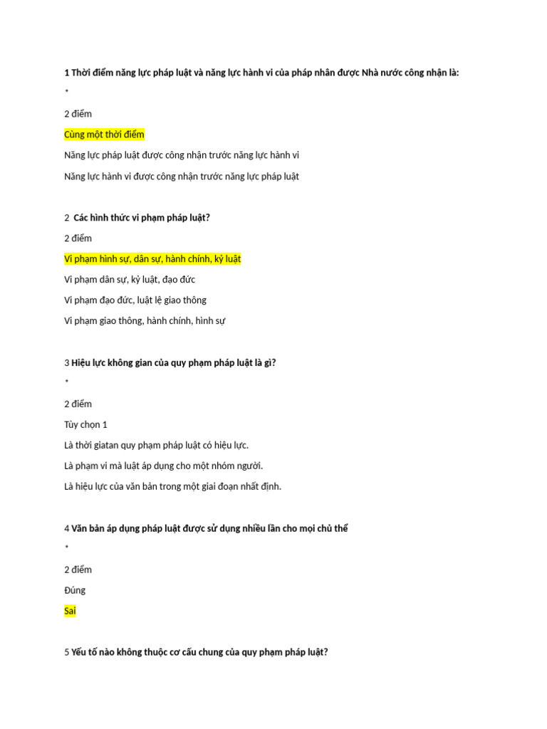 Trắc Nghiệm PLDC | PDF