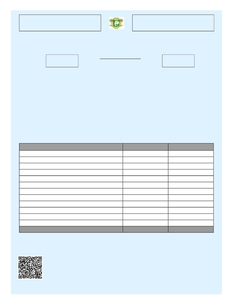 Relevé de Notes BAC Blanc Tle 2023 | PDF