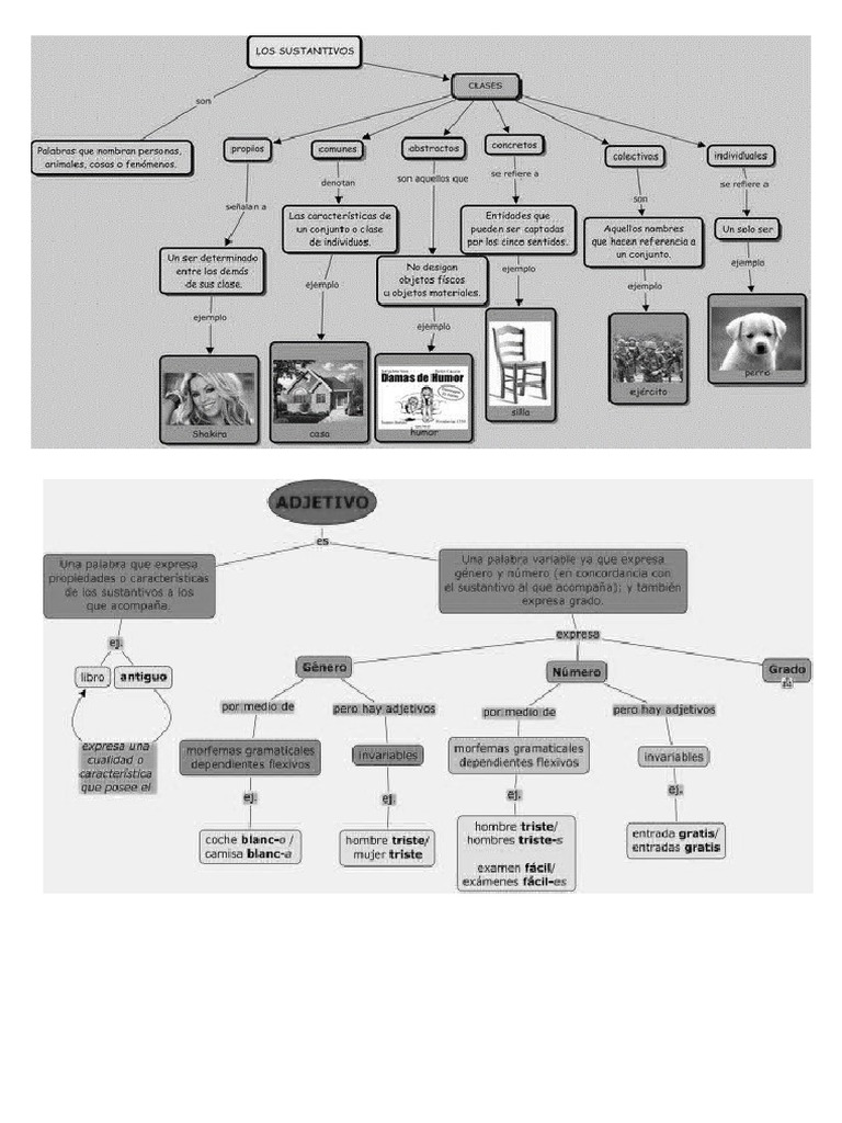 Mapas Clase de Palabras | PDF