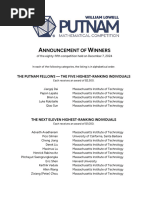 2024 USAJMO Awardees | PDF | Educational Institutions | Schools